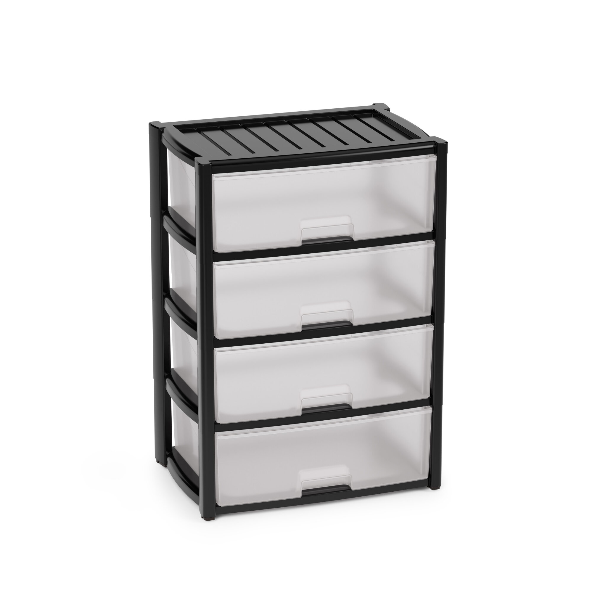 Комод Альтернатива Колорит М8763 4 ящика, черный