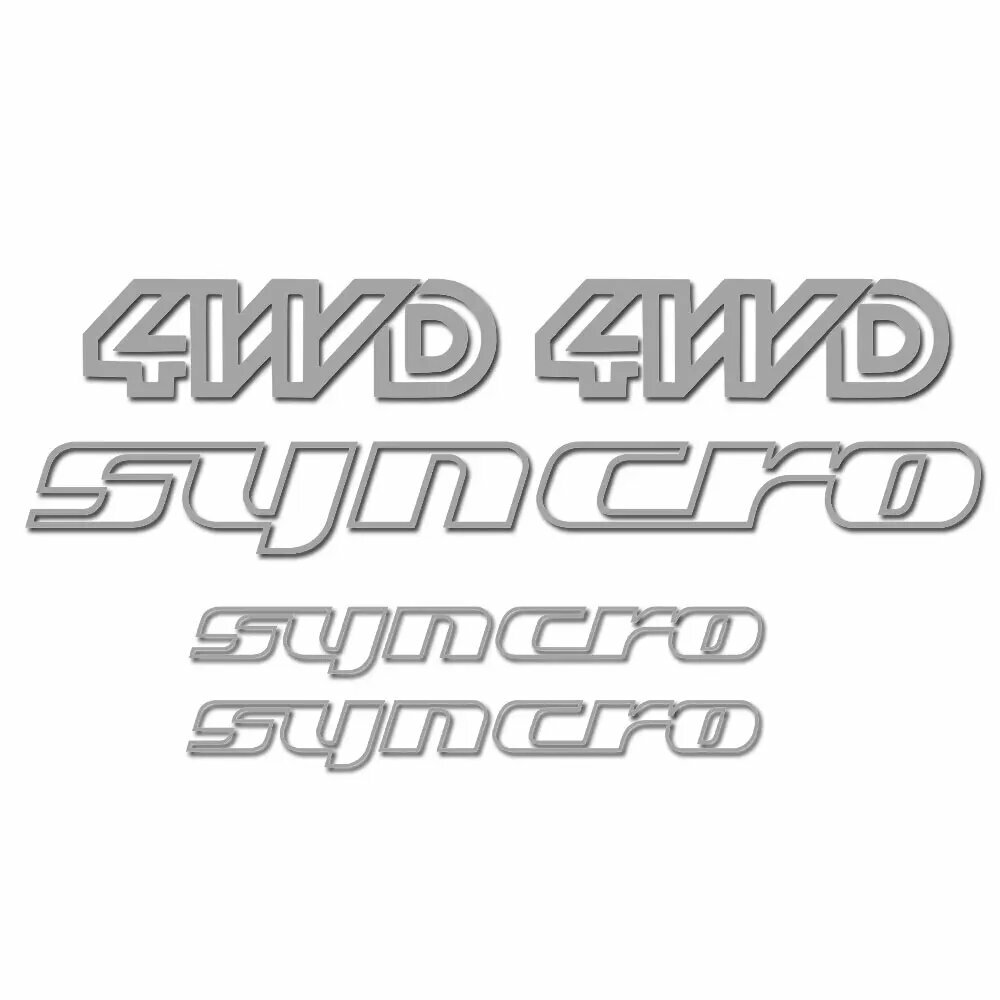 Для набора наклеек 4WD SYNCRO серый