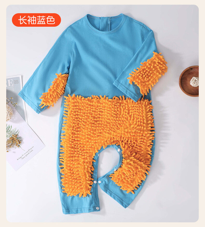 Комбинезон "Весеннее озеро", для ползания, с детской шваброй