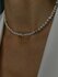 Колье Amante crystal, жемчуг Swarovski синтетический, белый, серый