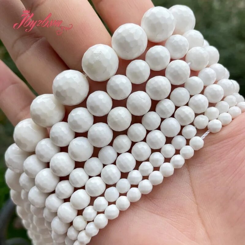 Бусины из ракушки, 12 мм, Faceted Shell
