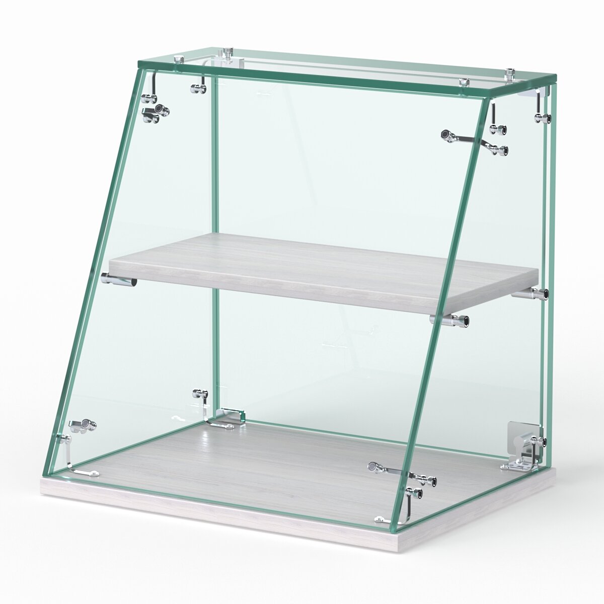 Витрина "сладость" №16К-П для выпечки настольная пдсп, Ясень Анкор светлый - U31104