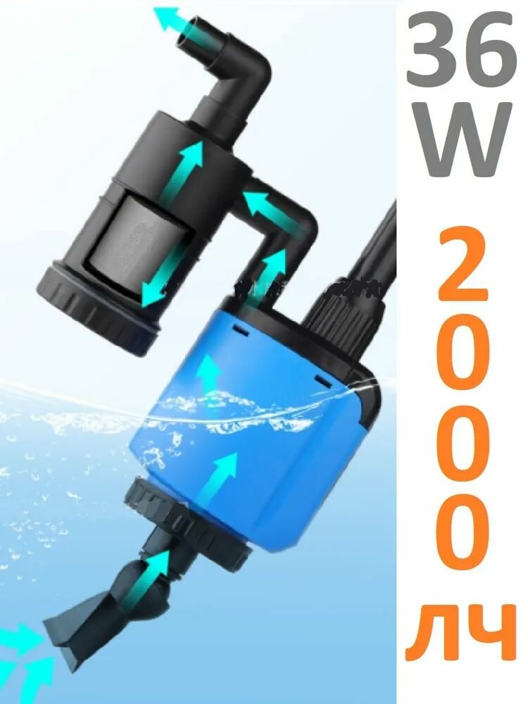 2025 Мощный пылесос грунта 36W 2000 л. ч, 220V максималка