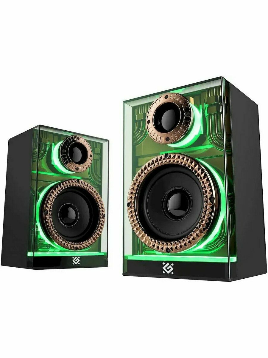 Акустическая система 2.0 DEFENDER Futuro (20 Вт, Bluetooth/USB/TF/AUX/2400мАч) (65087)