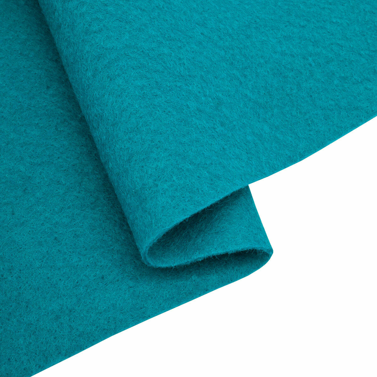 Фетр мягкий 1,5мм размер 30*30см, 180 г/м², 100 % полиэстер, уп. 4шт (т. бирюза 8128)