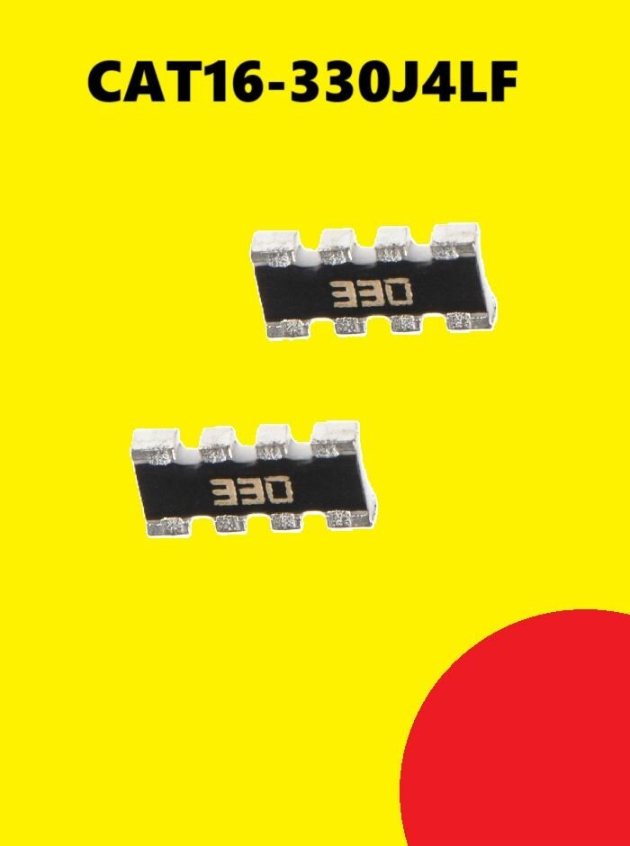CAT16-330J4LF ЧИП резистор (2 шт.) корпус 0603x4 SMD, маркировка 330 схема, аналог CAT16-330J4 характеристики цоколевка элемент, datasheet микросхема