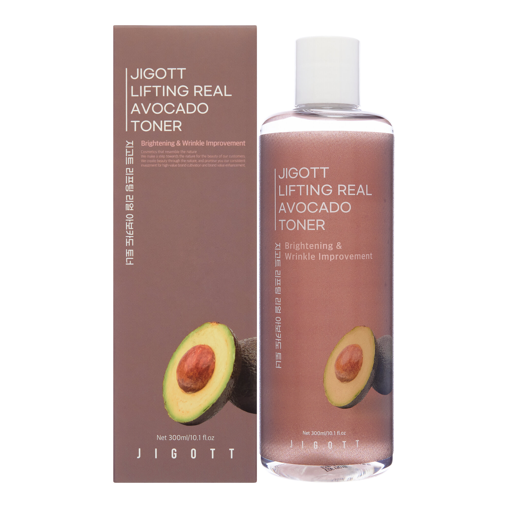 JIGOTT Lifting Real Avocado Toner Тонер для лица с экстрактом авокадо и эффектом лифтинга 300мл