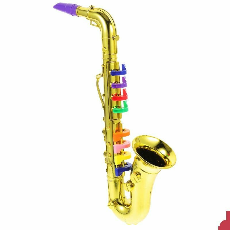 Золотые игрушки для детей, музыкальный образовательный саксофон, труба, простые 39*14.2*8.3 см