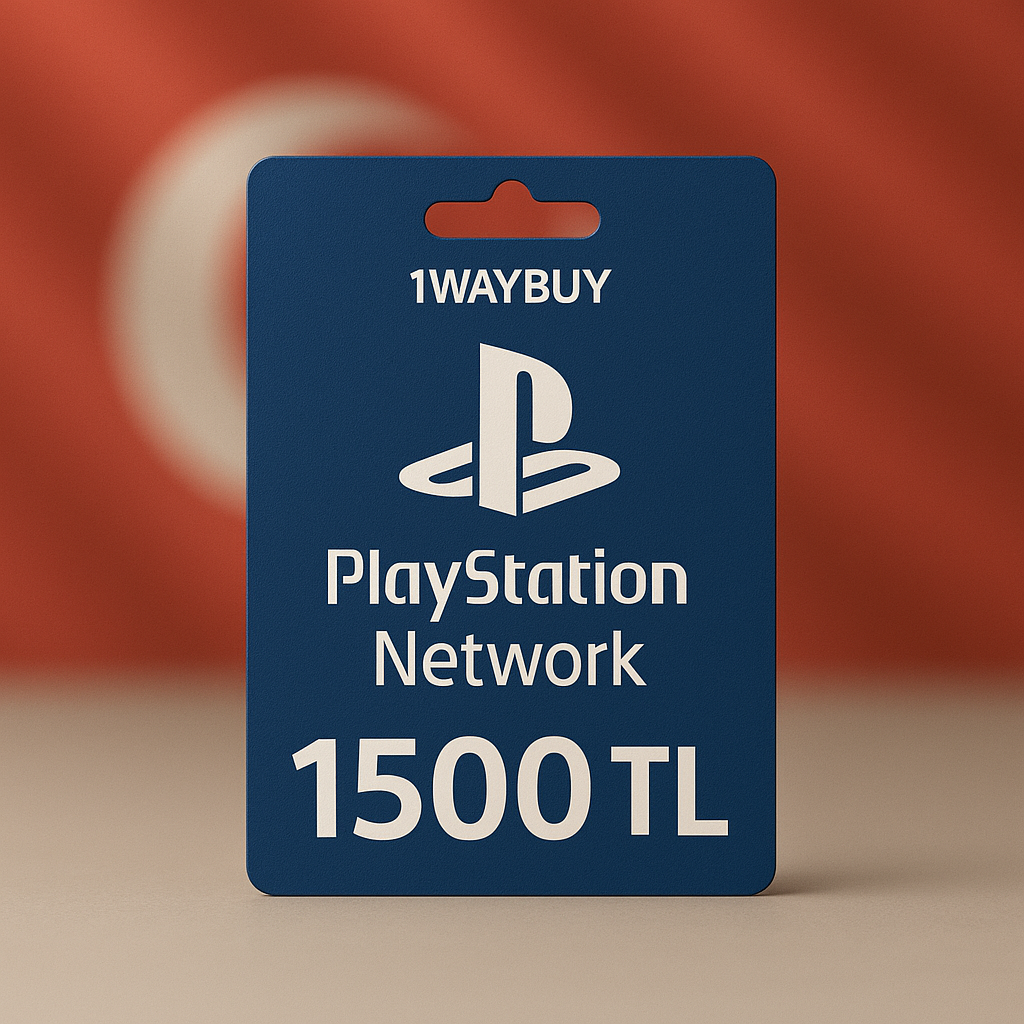 Подарочная карта PlayStation Network 1500 TL/турецких лир/TRY для Турции, Гифт код и пополнение счета онлайн PSN