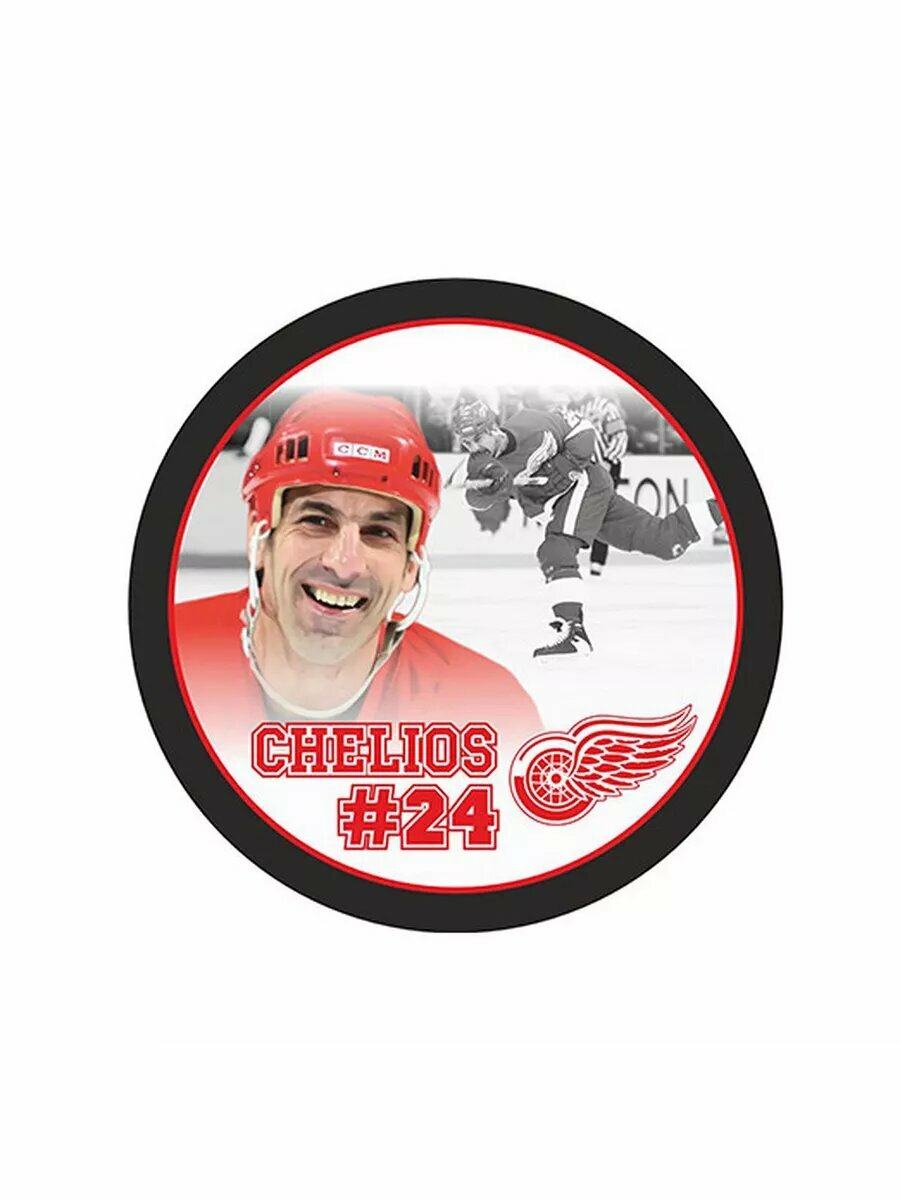 Шайба Игрок НХЛ CHELIOS №24 Детройт 1-ст.
