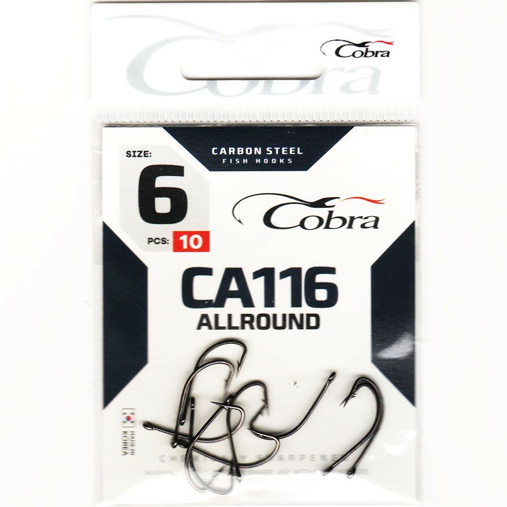 Крючки Cobra Allround CRYSTAL CA116 #006 (уп. 10 шт.)