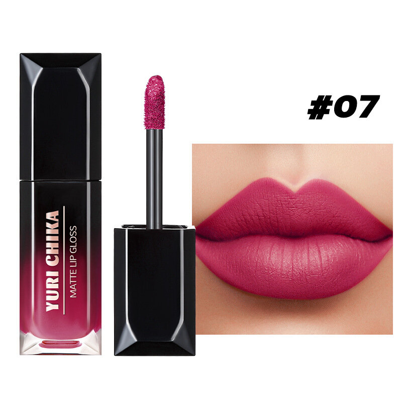 ZY Yuri Chika 21 цвет матовая матовая матовая жидкая помада, глянц для губ, не исчезающий глянц для губ