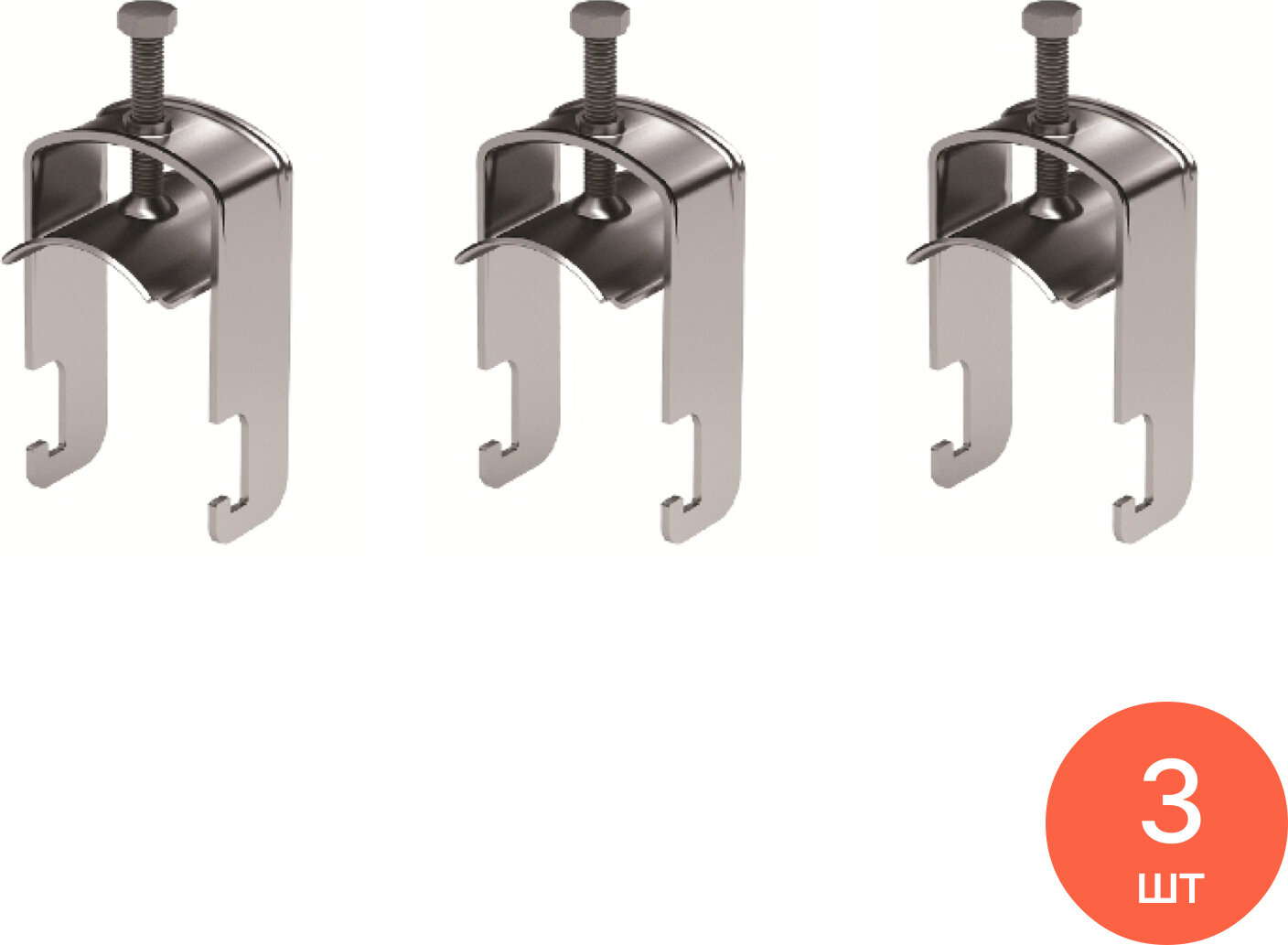 Держатель для кабеля DKC / ДКС для крепления к лотку/профилю диаметром 26-32мм, 1шт. (комплект из 3 шт)