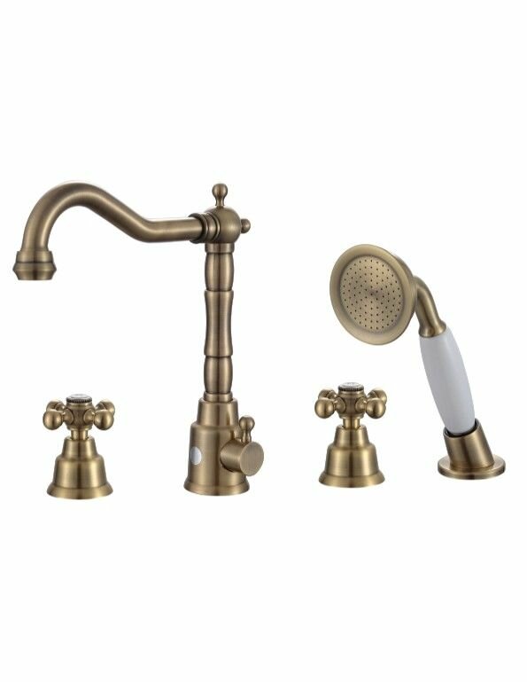 Смеситель на борт ванны GANZER GZ09033-D ретро