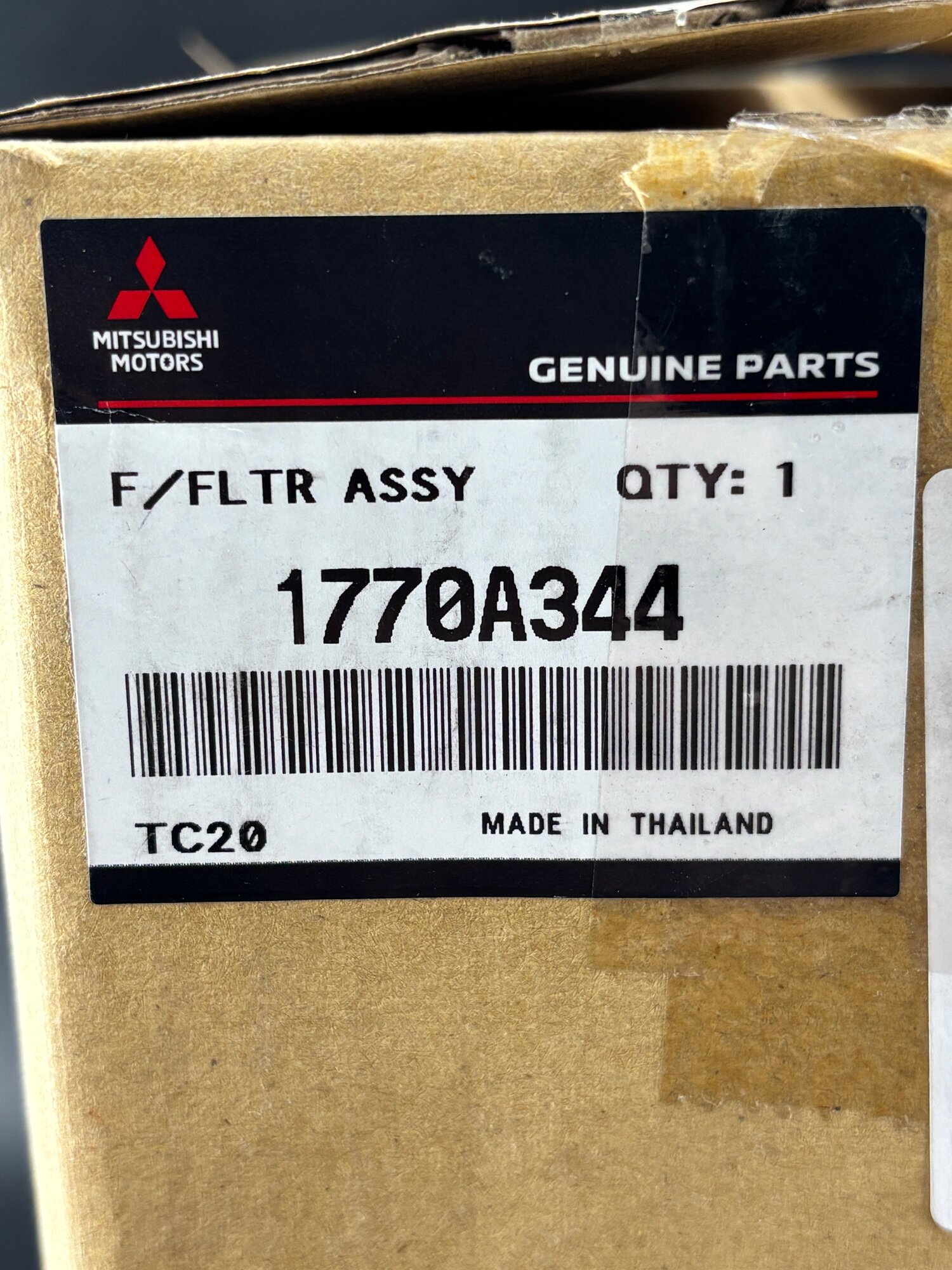 Фильтр топливный Mitsubishi 1770A344, для Mitsubishi L200, 1 шт