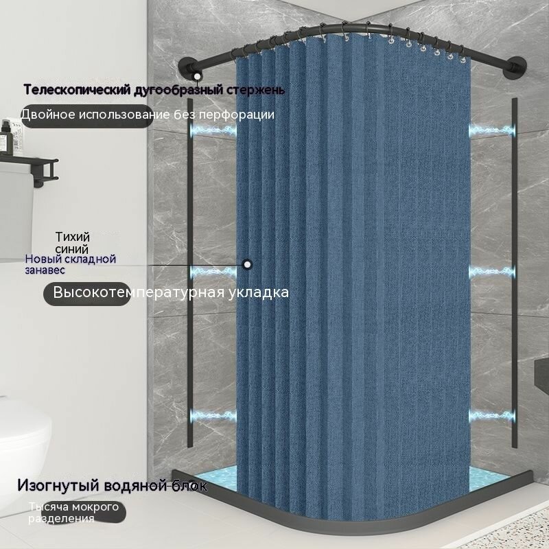 Душевая кабина, Не нужно бить кулаком, Выдвижная длина, ширина 75-95 см, длина 75-95 см, высота 200 см