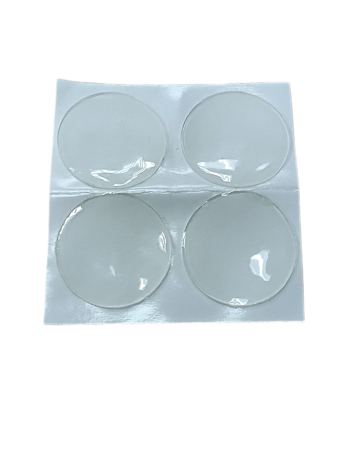 Накладки Standers 33 мм ПВХ круглые прозрачные 4 шт.