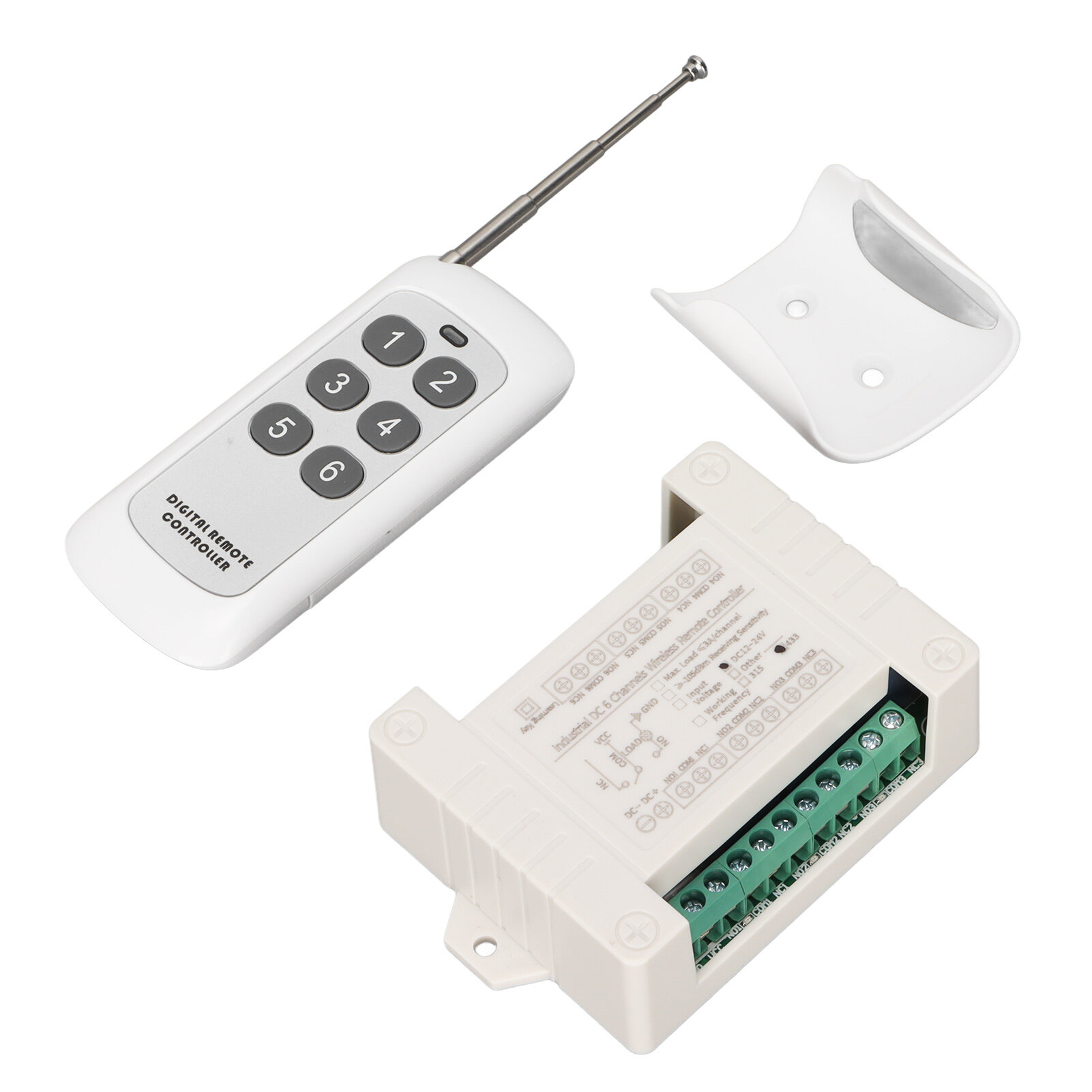 Радиоуправляемый выключатель для мотора 12V 24V 6-канальный реле с функцией вперёд-назад беспроводной выключатель для автомобильного мотора электрокурtains