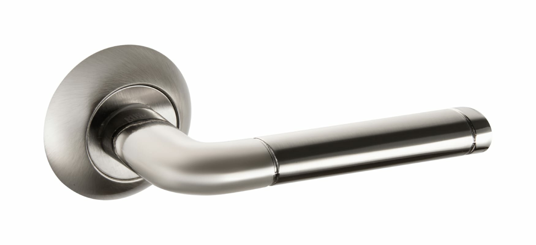 Ручки дверные Bussare LINDO A-34-10 хром/мат. хром, на круглой розетке