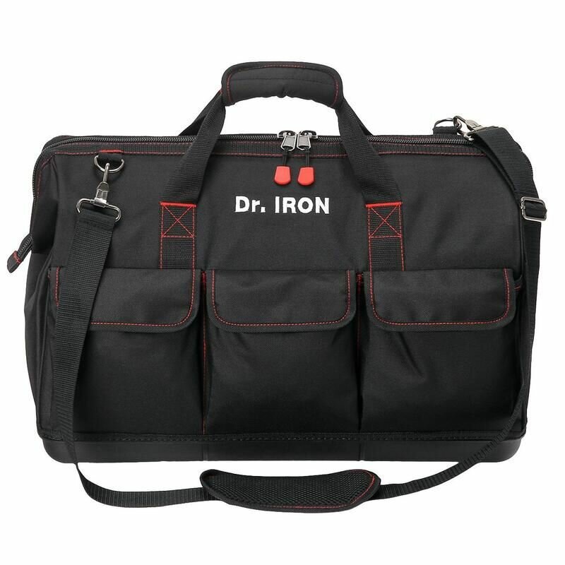 Сумка для инструмента с пластиковым дном с ремнем 51х26х39 Dr.IRON (DR1029)