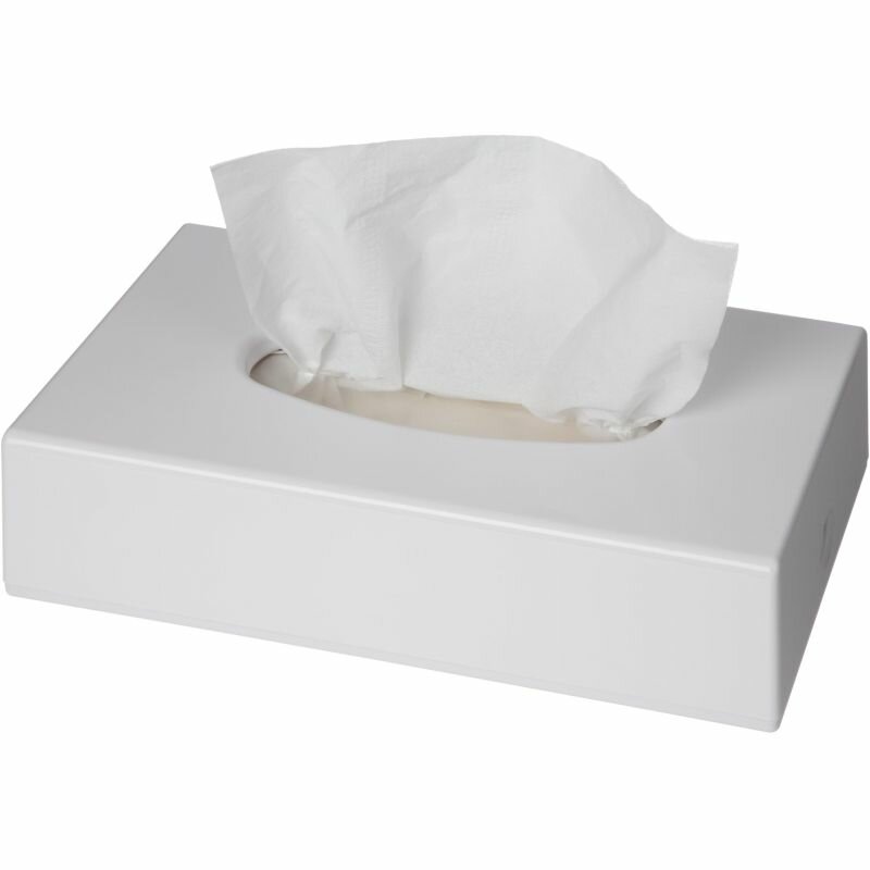 Диспенсер для салфеток косметических Luscan пластиковый белый