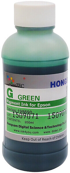 Чернила DCTec пигментные Epson Pro7900 Green (зеленый) 200 мл