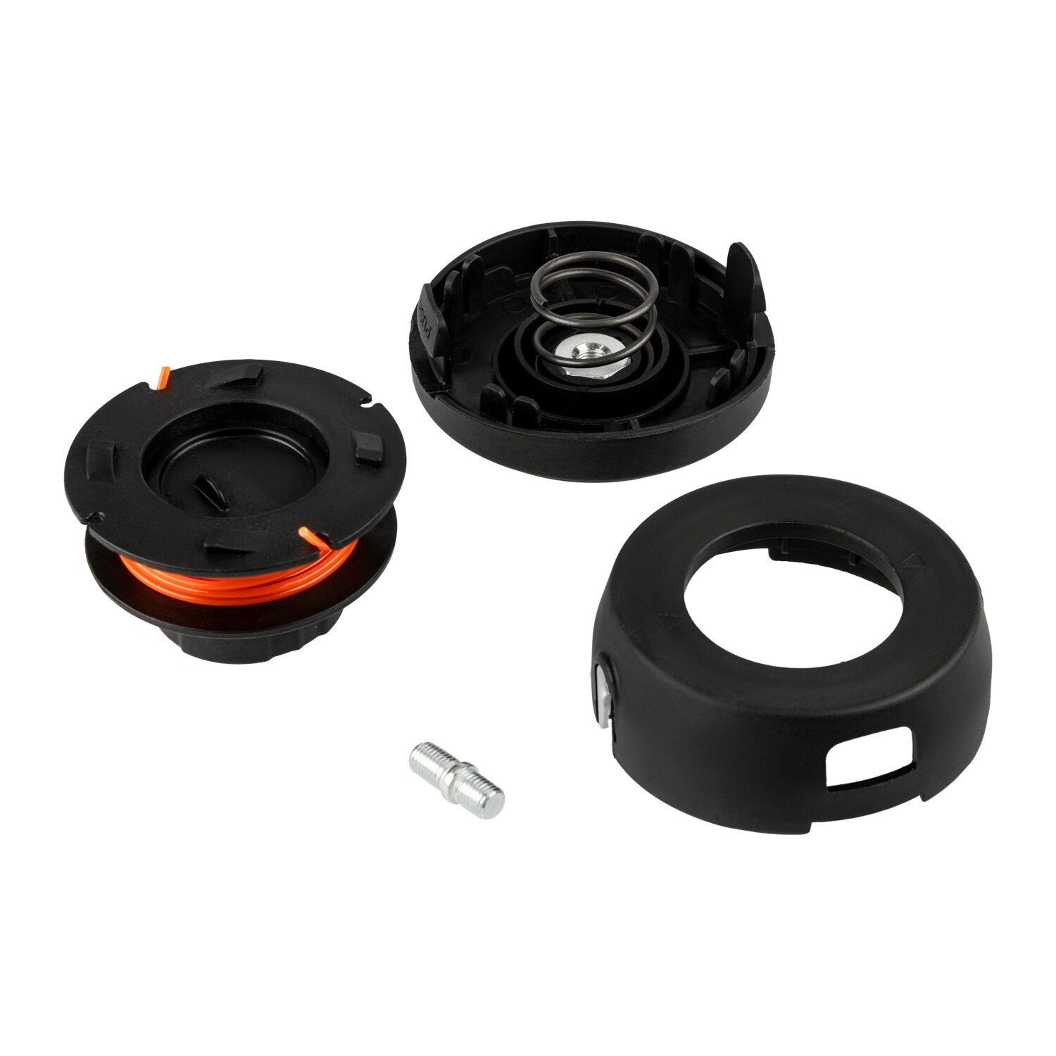 Катушка для триммера полуавтоматическая KR-115PA, гайка M10x1,25, винт M10-M10 KRANZ