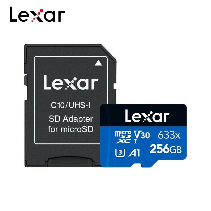 Lexar microSD карта памяти 633x синяя 256 ГБ
