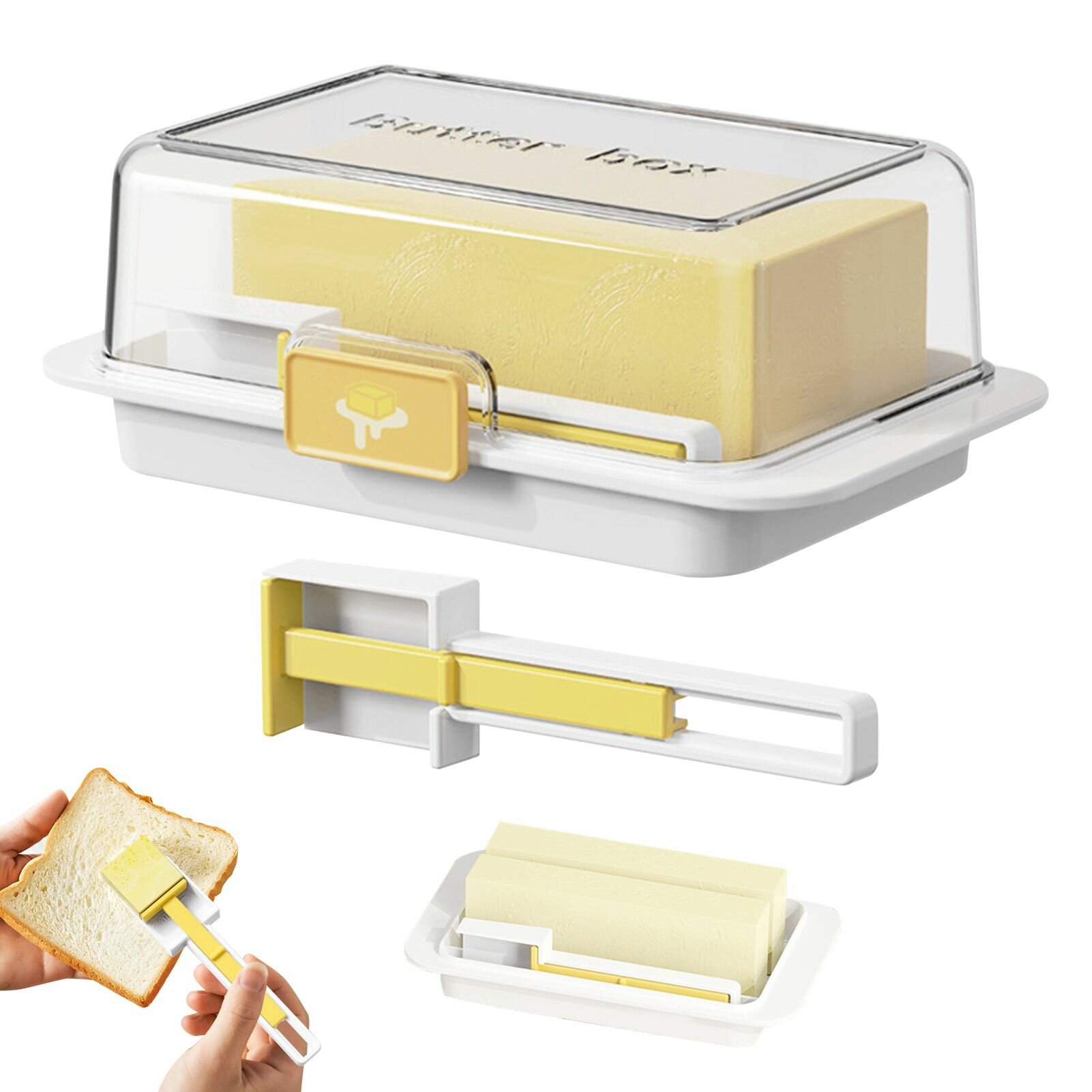 Контейнер для хранения и нарезки сыра с крышкой удобный и гигиеничный контейнер для кухни