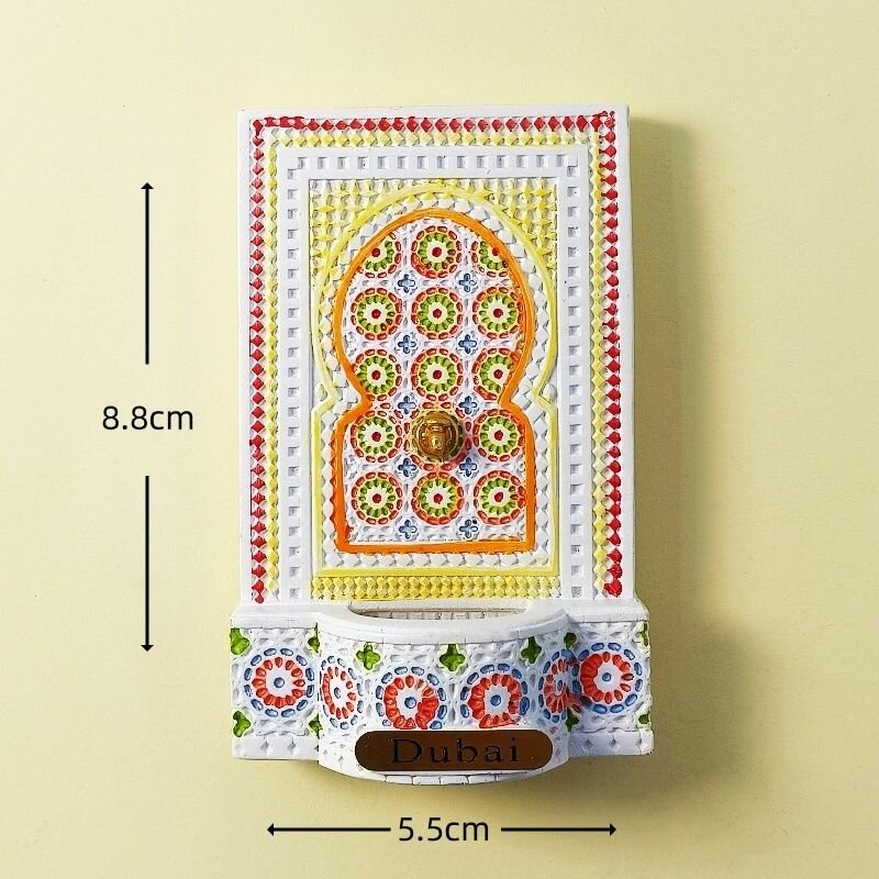 Сувенир для путешествий в Дубай 3D-крафт Магнитный магнит на холодильник Подарок-8