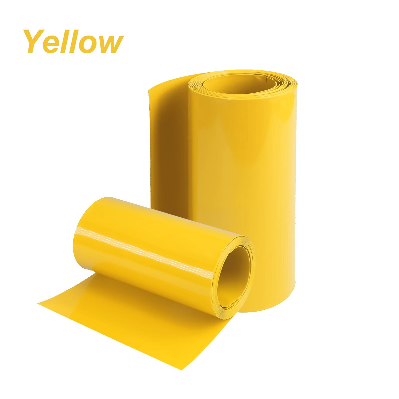 Термоусадочная трубка ПВХ 7-103 мм 12 цветов Width 50mm Dia 32mm, Yellow
