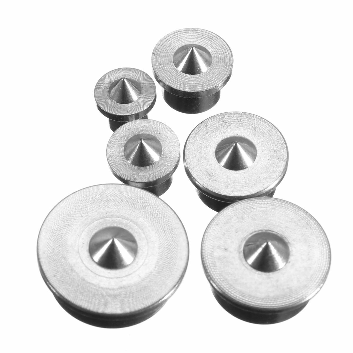 Инструмент 6 шт. Набор из центра шипов и шпонок для круглой древесины Локатор/пробойник из нержавеющей стали 4-12 мм Деревообработка Бревно Высший класс