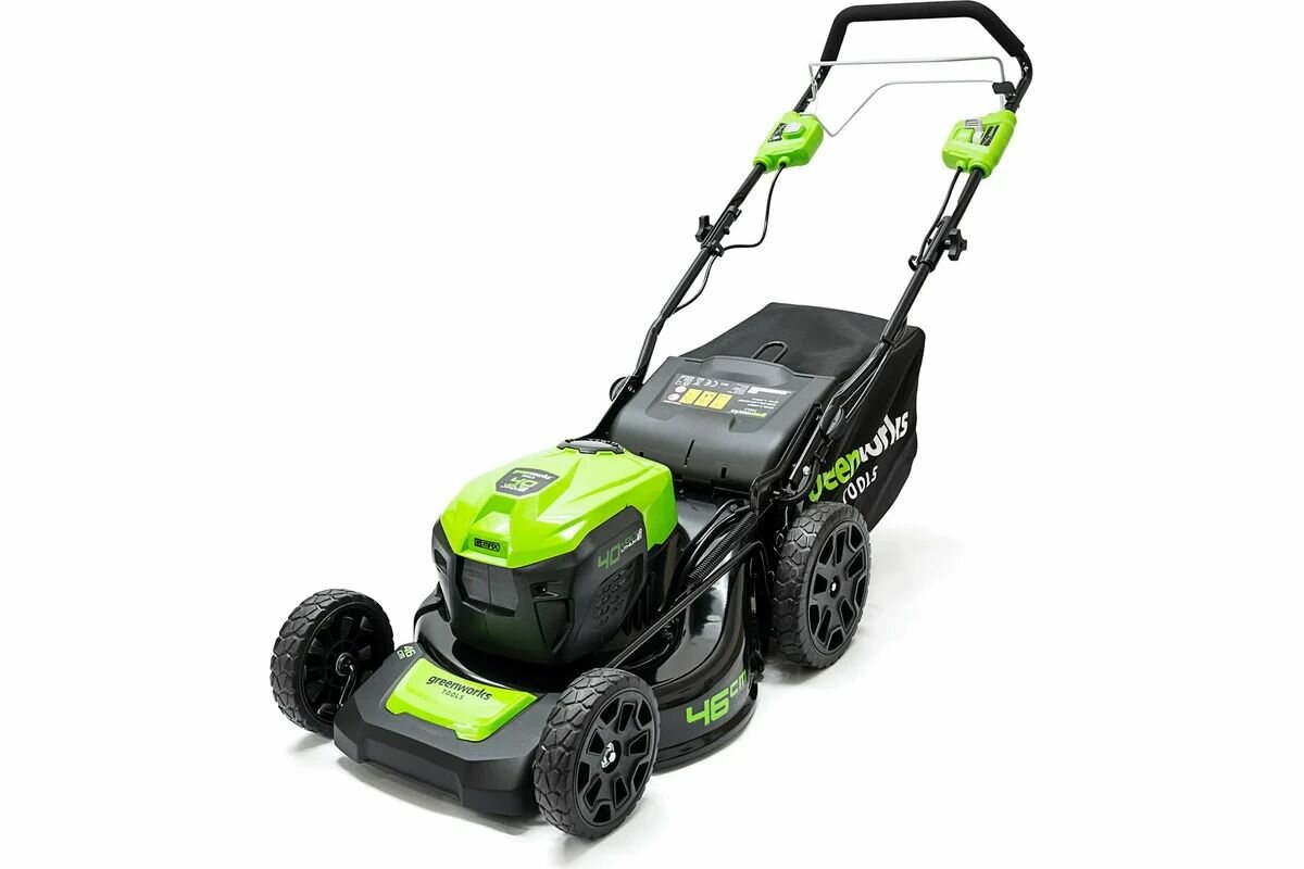 Газонокосилка GreenWorks 40V G-Max GD40LM46SP без АКБ и ЗУ, цвет зеленый