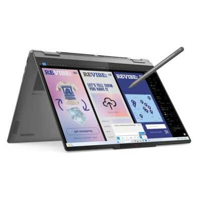 Ноутбук Yoga 7 2-in-1 14ILL10 83JQ003FRK Intel Core Ultra 7 256V, 2.2 GHz - 4.8 GHz, 16384 Mb, 14" WUXGA 1920x1200, 1000 Gb SSD, DVD нет, Intel Arc Graphics, No OS, серый, 1.38 кг, 83JQ003FRK