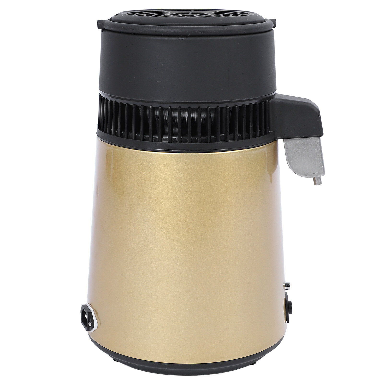 Автоматический дистиллятор воды 4L, 750W, синий контейнер, для домашних и стоматологических кабинетов, золотистый, EU Plug 220V