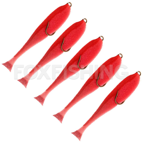 Поролоновые рыбки Контакт Незацепляйка 10см красная 5 шт.