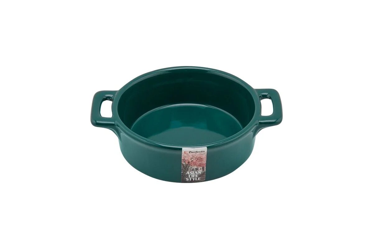 PERFECTO LINEA Asian керамическая супница зелёная 17.4х13.2х4.3 см для сервировки блюд
