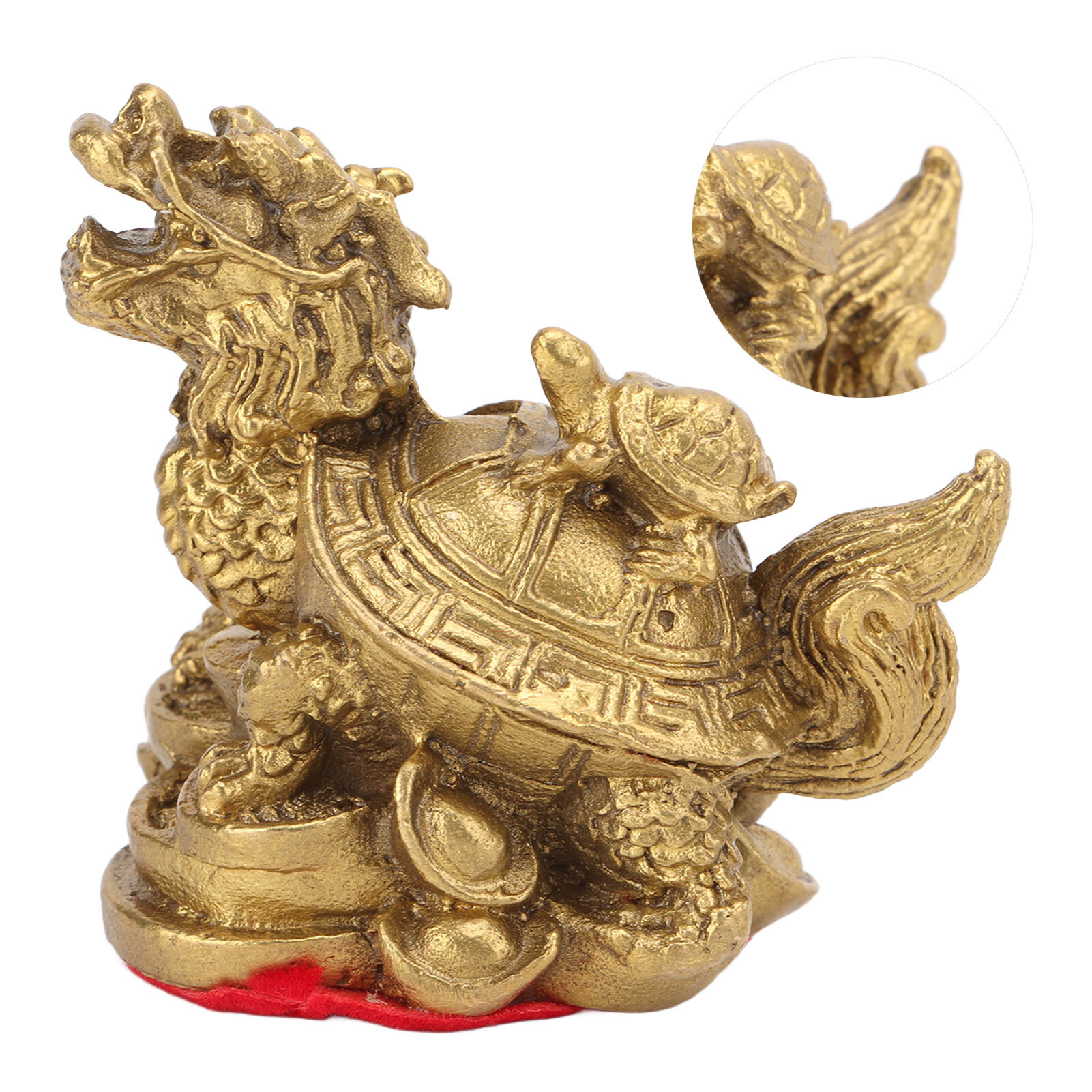 Украшение по фэн-шуй, дракон, черепаха, фэн-шуй, медное литье, ремесленное украшение, украшение для дома