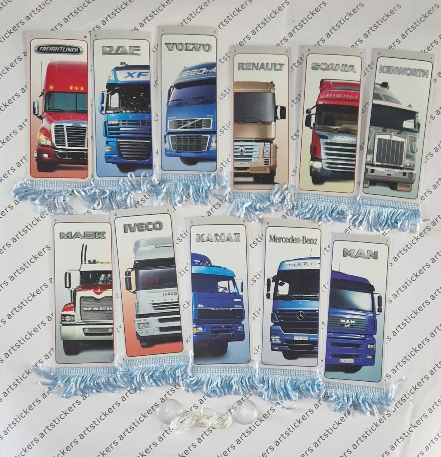 Флажки вымпел гирлянда в салон авто машины-звери (11шт) 15х6,5см, с бахромой, комплект