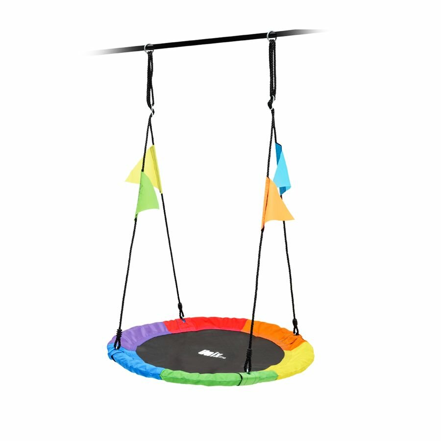 Качели-гнездо подвесные детские Green 100 см, садовый детский гамак для улицы, максимальная нагрузка 150кг