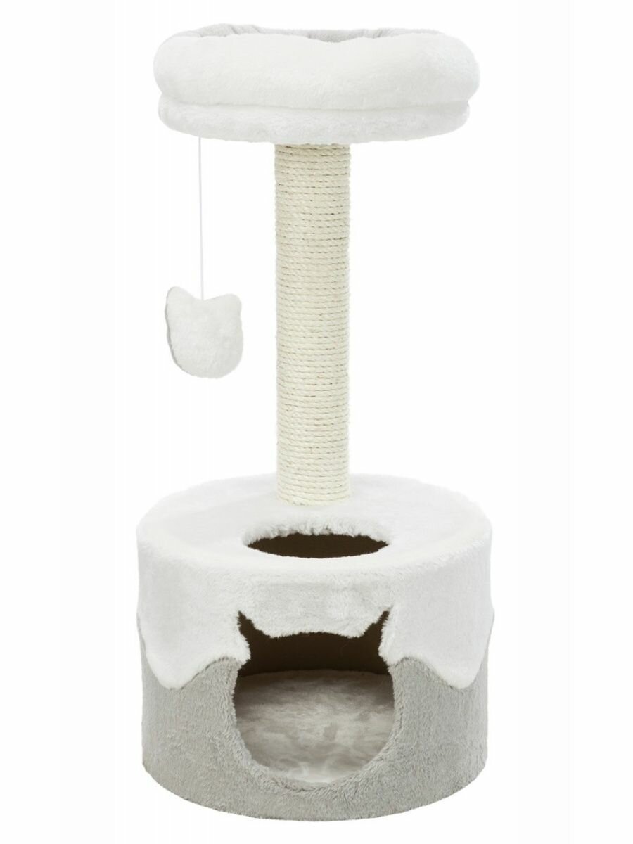 Trixie Домик для кошки "Nuria", 71 см, белый/серый