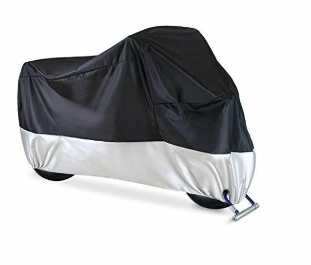 Чехол для мотоцикла на скутер, мопед, питбайк, эндуро длиной до 2м (200х90х100см) - водонепроницаемый прочный моточехол, тент для хранения от пыли - защита от дождя, солнца и снега