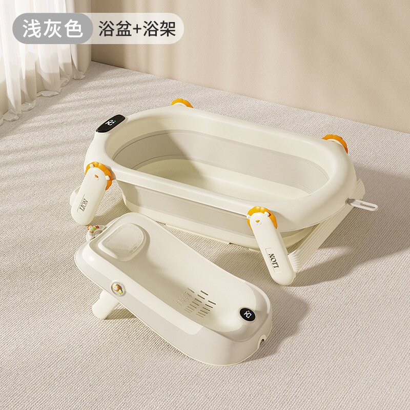 Детская ванночка ALCOCO RJ311, полипропилен, складная, для новорожденных, ванна+подставка