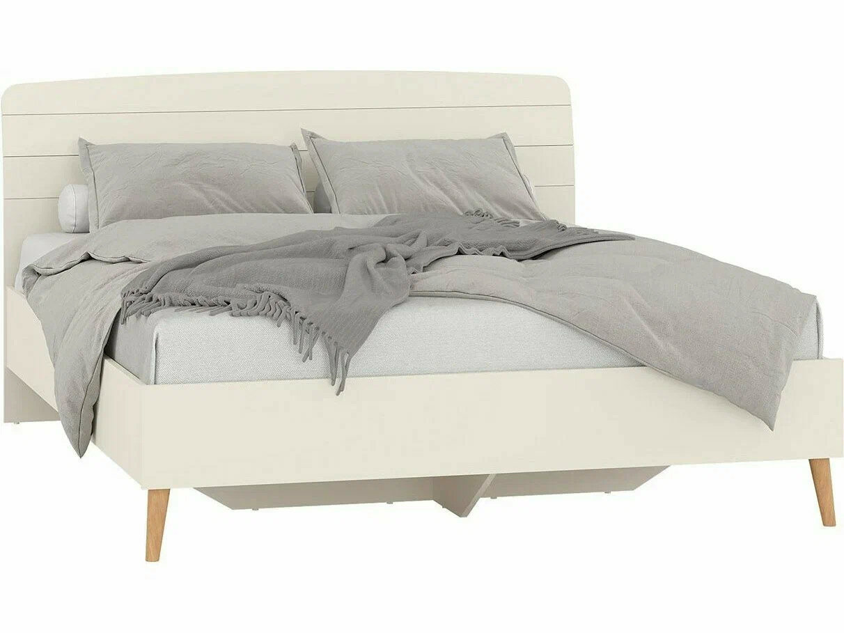 Кровать с основанием Афина Гранд Кволити 120х200 цвет кашемир серый ШхГхВ 124,6х210,2х95,6 см