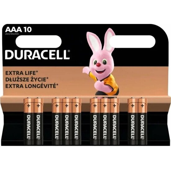 Элемент питания Duracell Basic LR03-10BL AAA бл 10