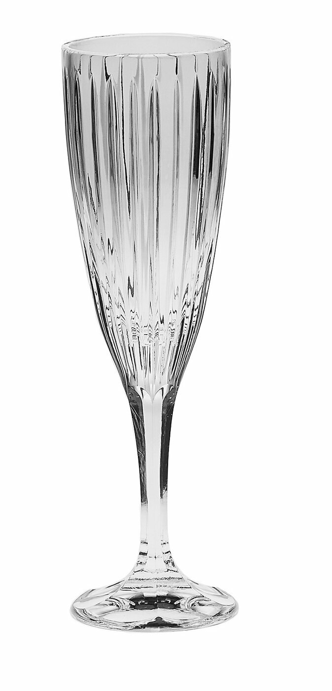Бокал для шампанского "Skyline", 180 мл (набор 2 шт.), хрусталь, Crystal Bohemia/ БПХ864