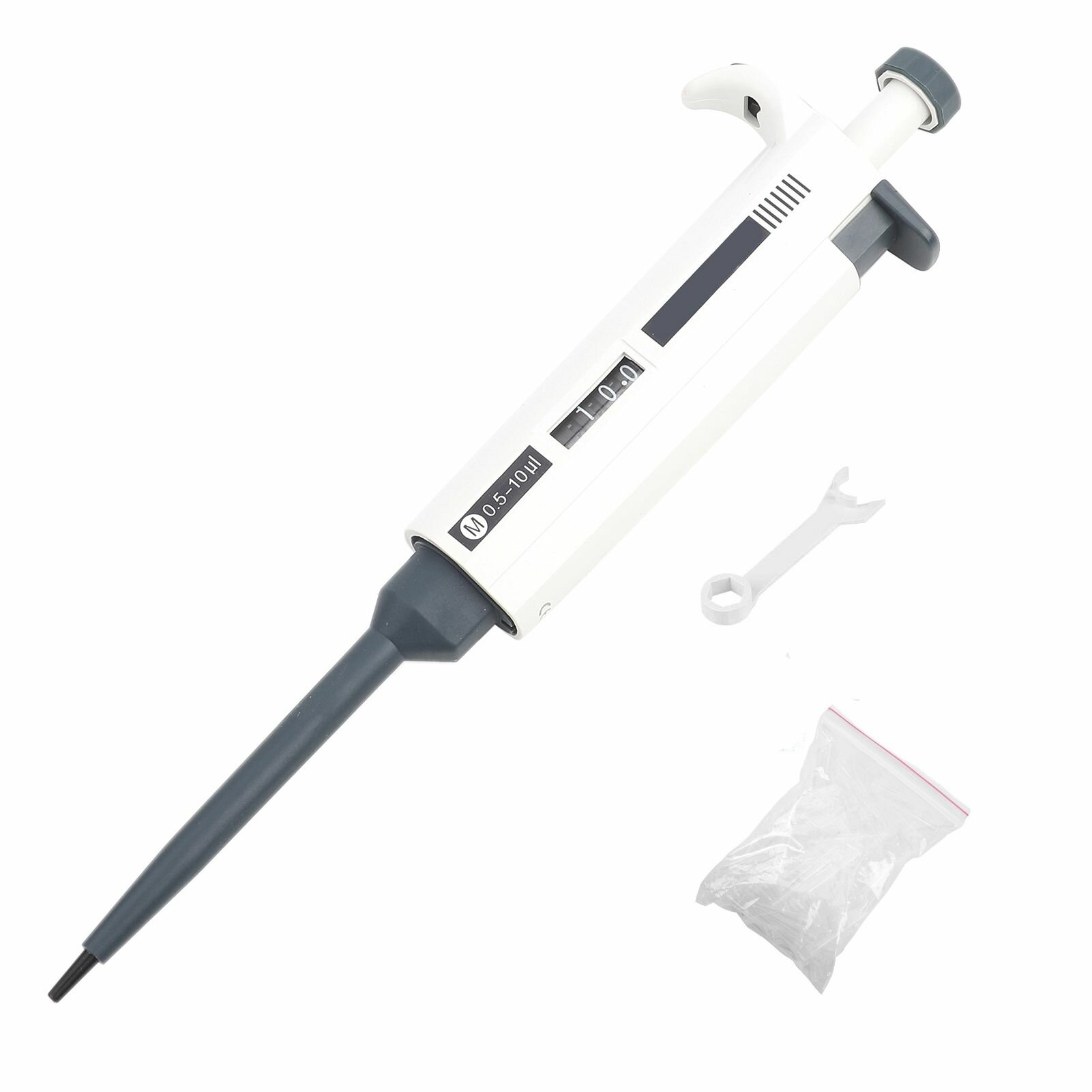 1 шт, одноканальная ручная регулируемая пипетка, лабораторный инструмент 0,5 10 мкл