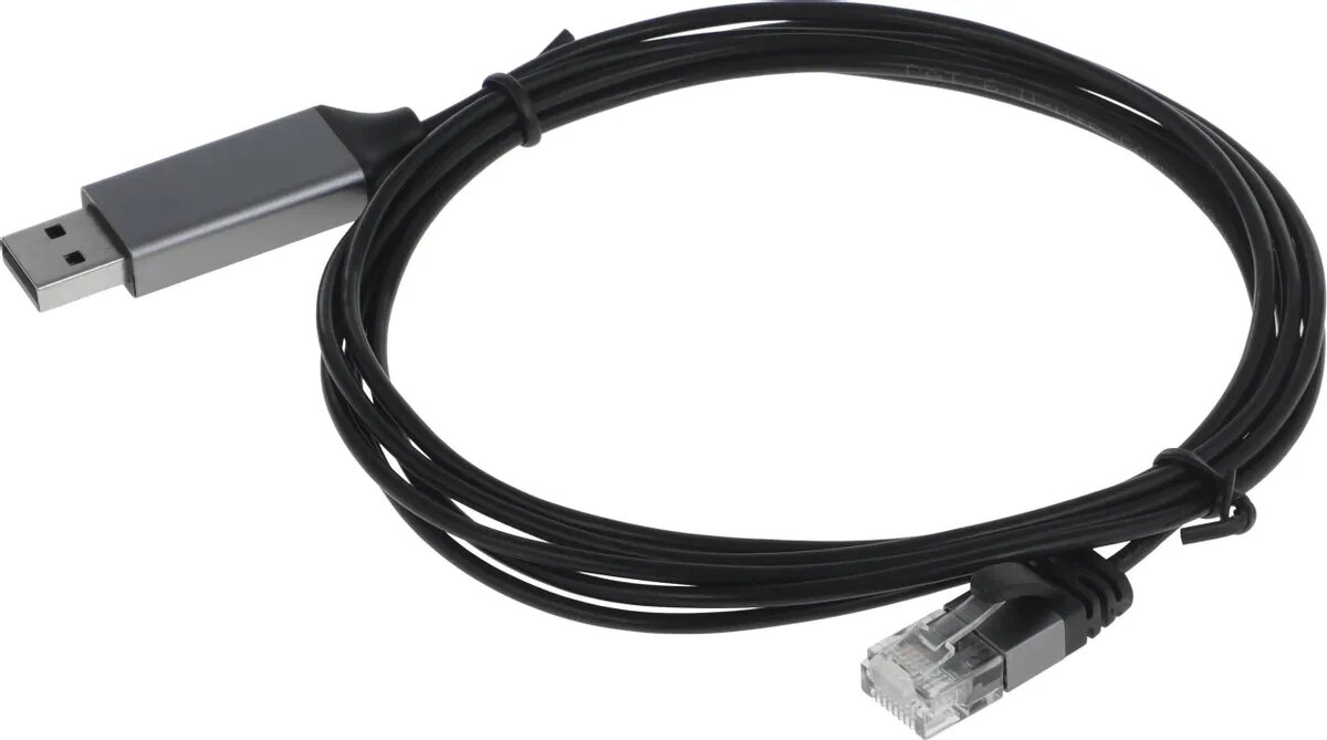 Кабель Buro BU-USB-A-LAN100-2m, USB 2.0 A(m) (прямой) - RJ-45 (m) (прямой), GOLD, 2м, пакет