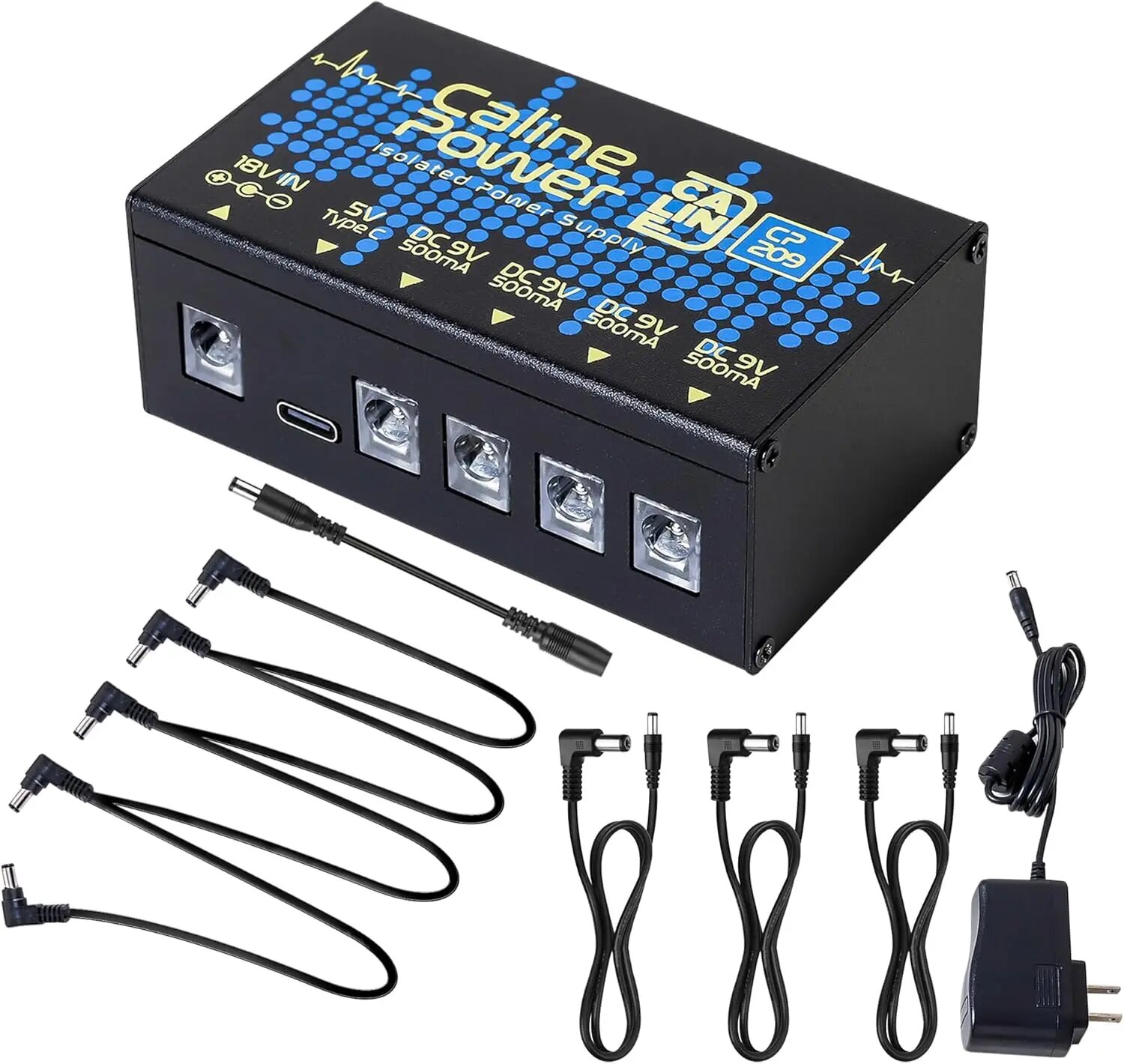 Caline CP-209 изолированный источник питания для гитарных педалей EU Plug