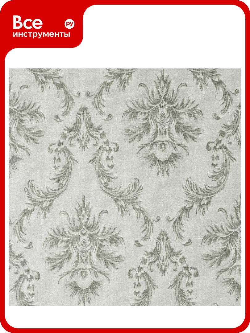 Самоклеящиеся панели-обои ПВХ LAKO теплоизоляционные, барокко серый 2, 50x600 см LKD-01-007-OB